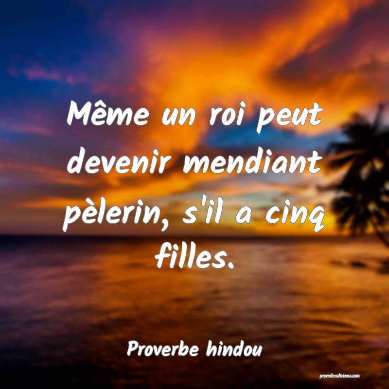 Le mendiant reste toujours mendiant, même si on l...