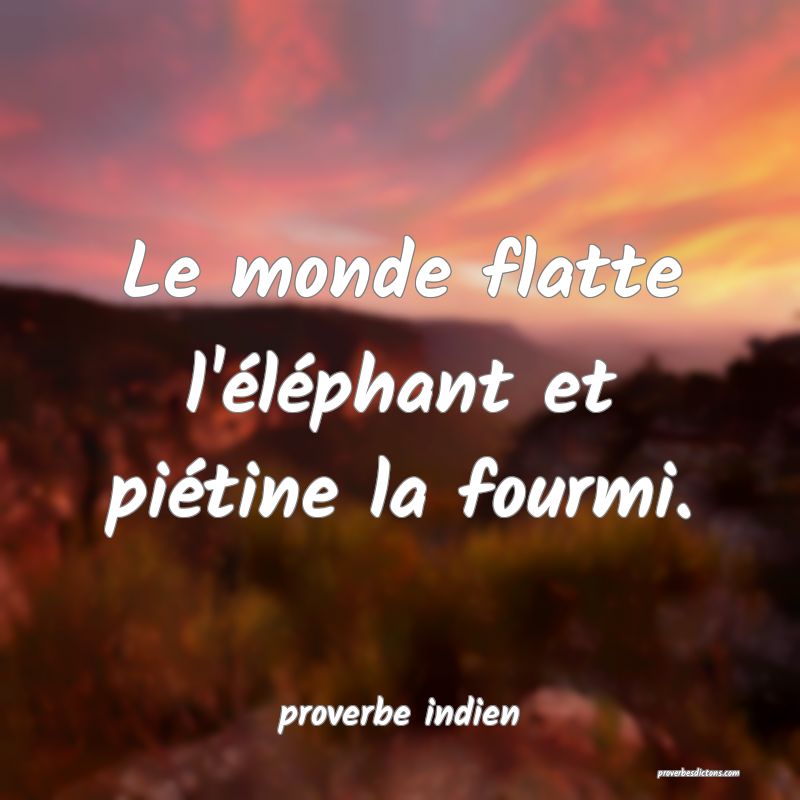 Proverbe Indien