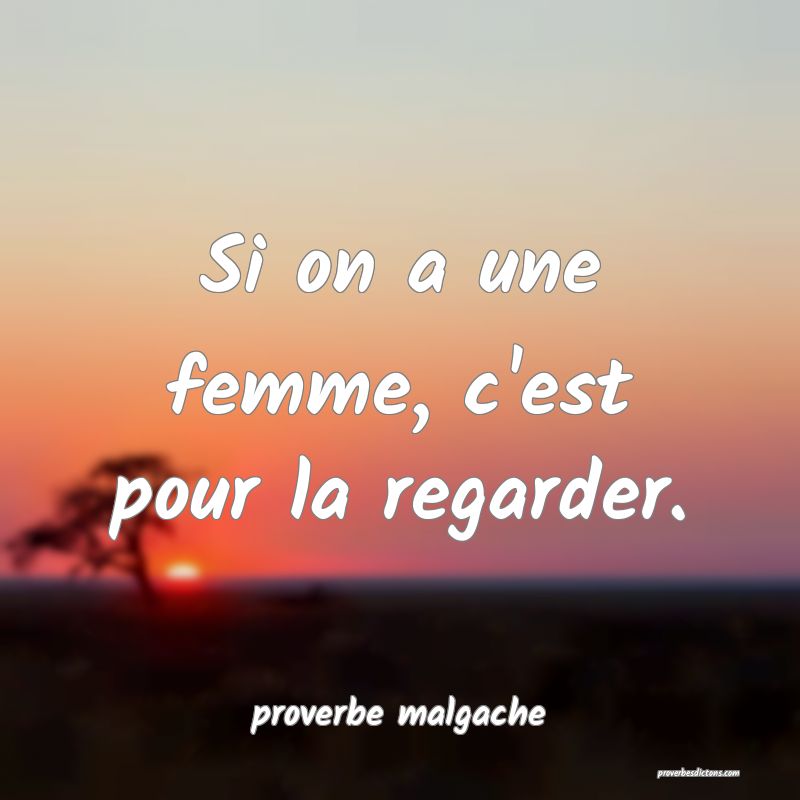 Proverbe Sur La Femme